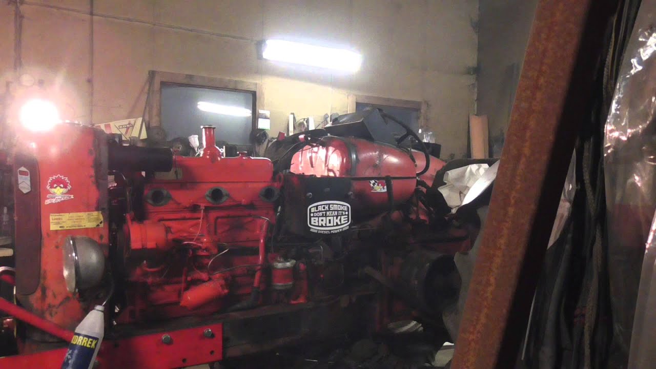 NUFFIELD 460T EVO III, first start after cyl liner no.4 chance 1.4. -15 - YouTube