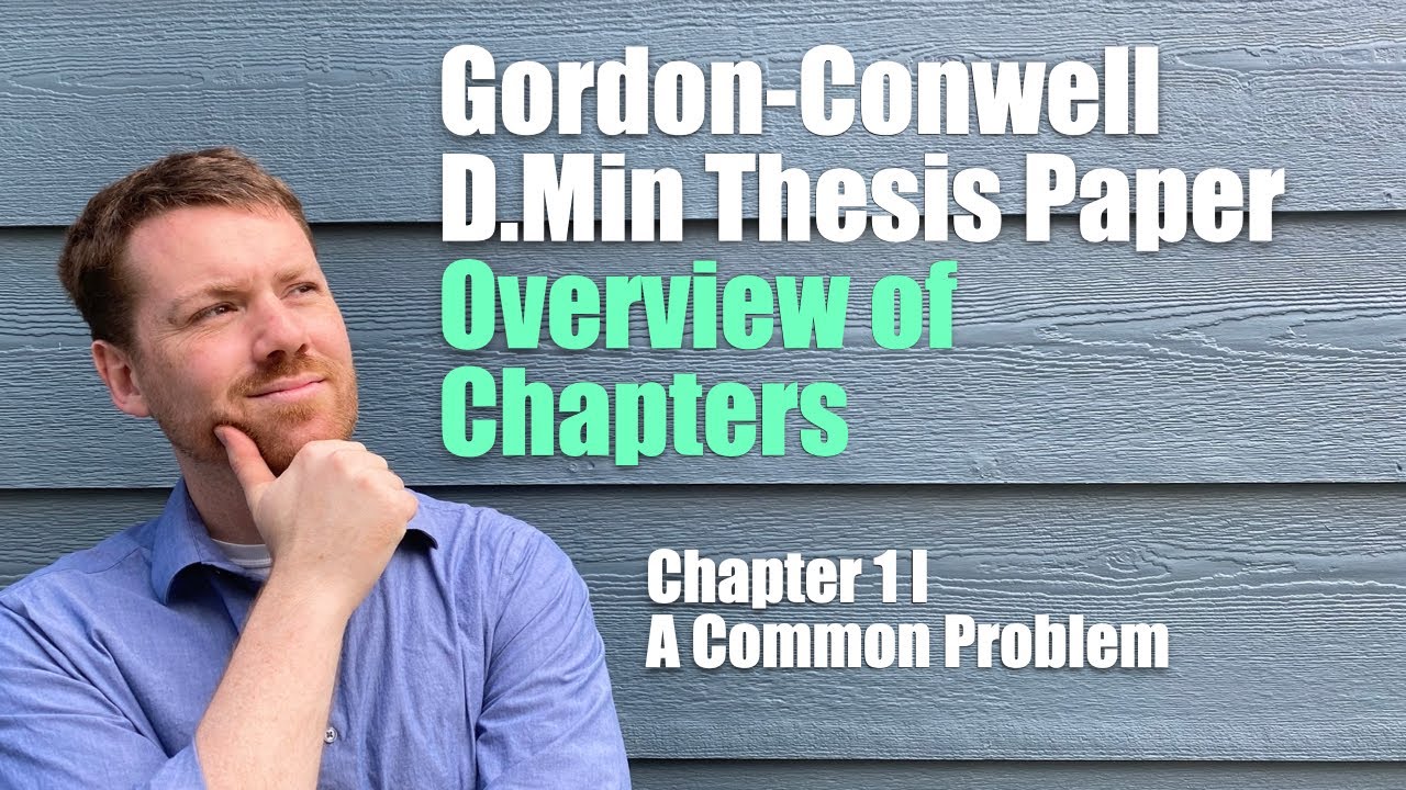 Overview of Remaining Chapters: Chapter 1I | Gordon-Conwell DMin ...
