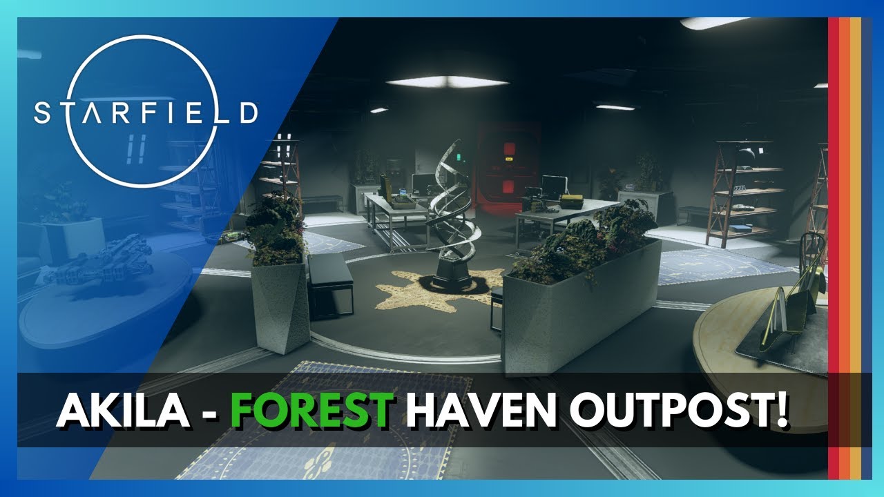 Starfield | This INCREDIBLE Forest Haven Outpost on Akila (Night Build ...
