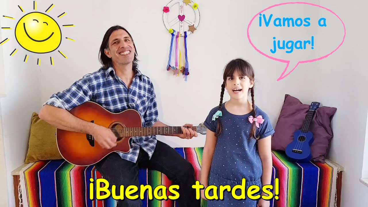 Spanish & English Good Morning song for kids: Greetings song: Saludos ...