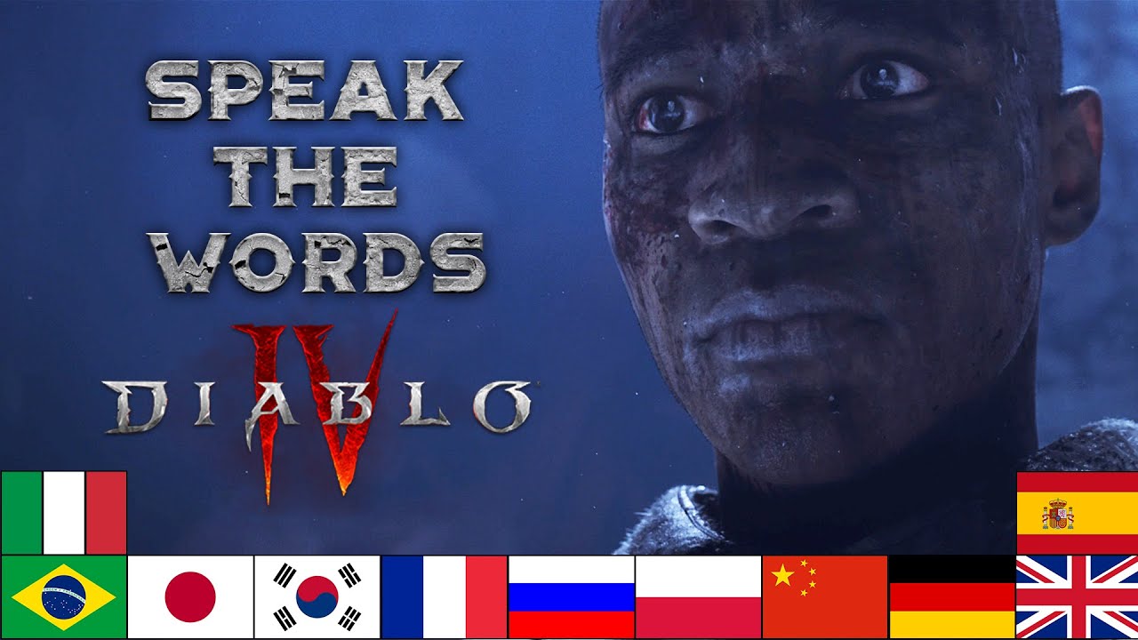 Diablo 4 - "Speak the words" in different languages - YouTube