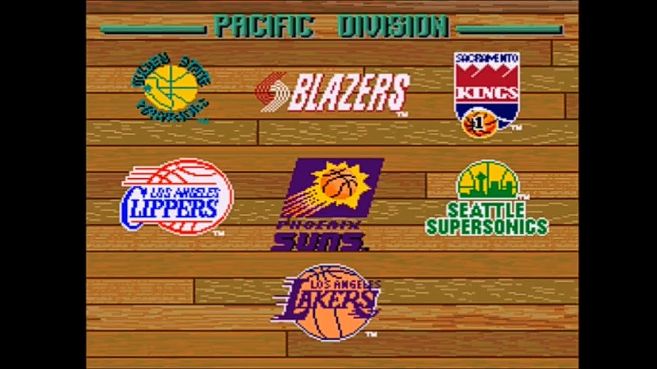 Kings at Suns tecmo NBA sega genesis- game night with Retro - YouTube