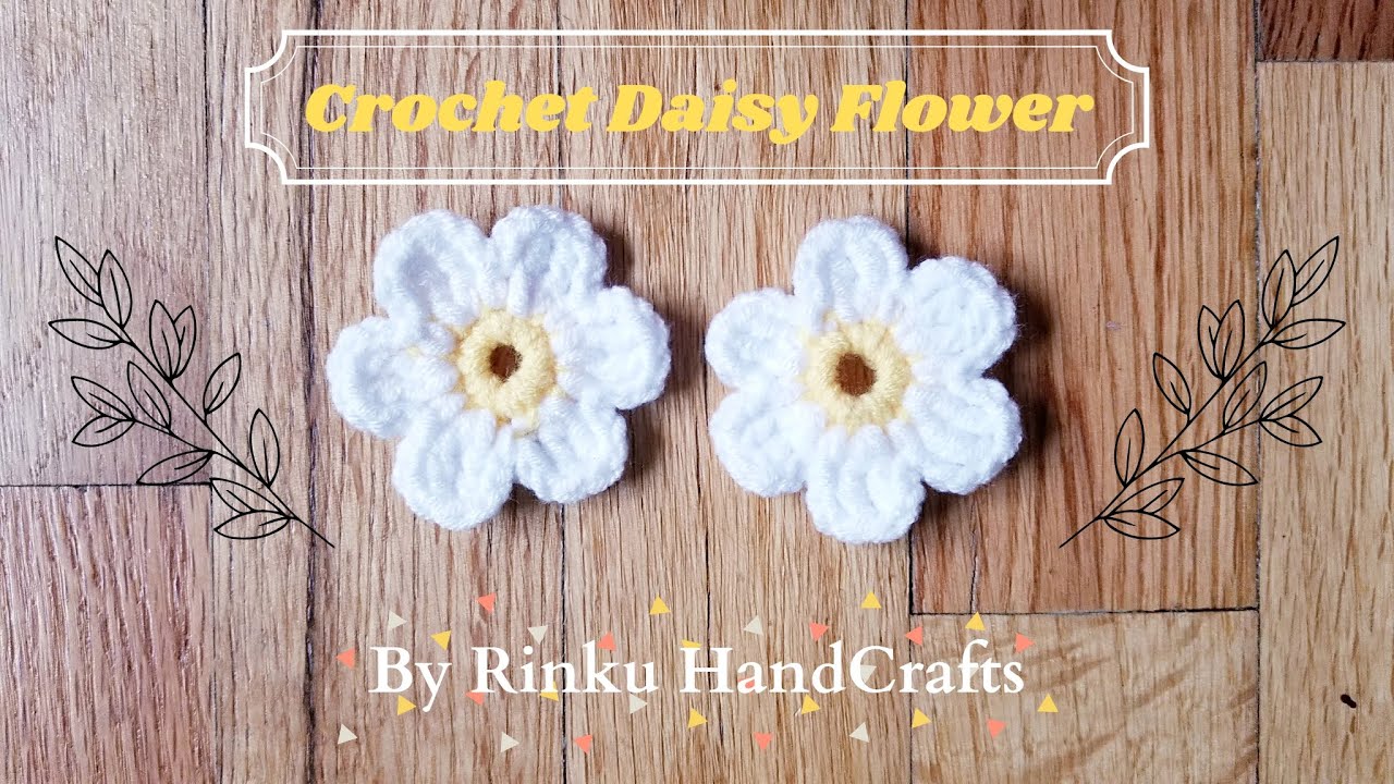 Beautiful and Easy Crochet Daisy Flower Tutorial | How to Crochet Daisy ...