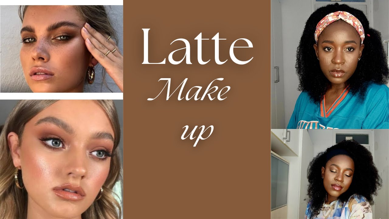 HOW TO STEP BY STEP THE VIRAL LATTE MAKE UP ON DARKER SKIN TONE TUTORIALS. - YouTube