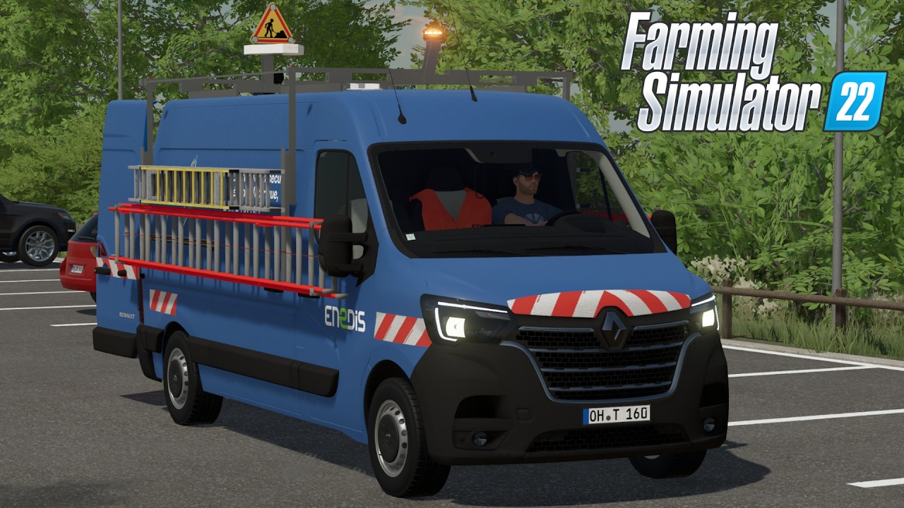 FS22 - 2020 Renault Master - Enedis - NEW CAR MOD for Farming Simulator ...