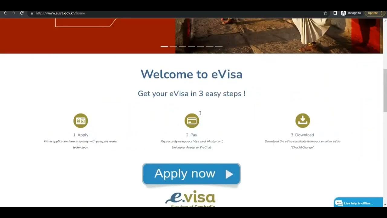 How To Apply Cambodia eVisa (Tourist Visa) Online Step By Step Full Details - YouTube