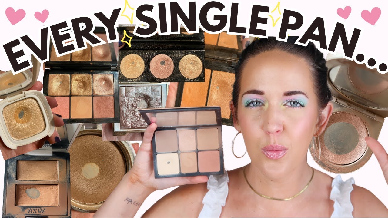 🍉☀️EVERY. Single. Pan. in My Makeup Collection 2025! Most Used Makeup ...