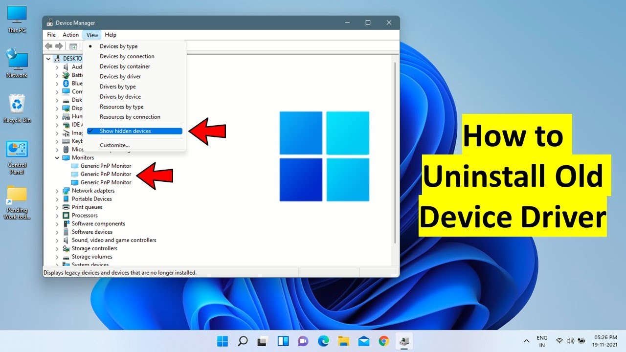 How to Uninstall Old Device Driver on Windows 11 - YouTube