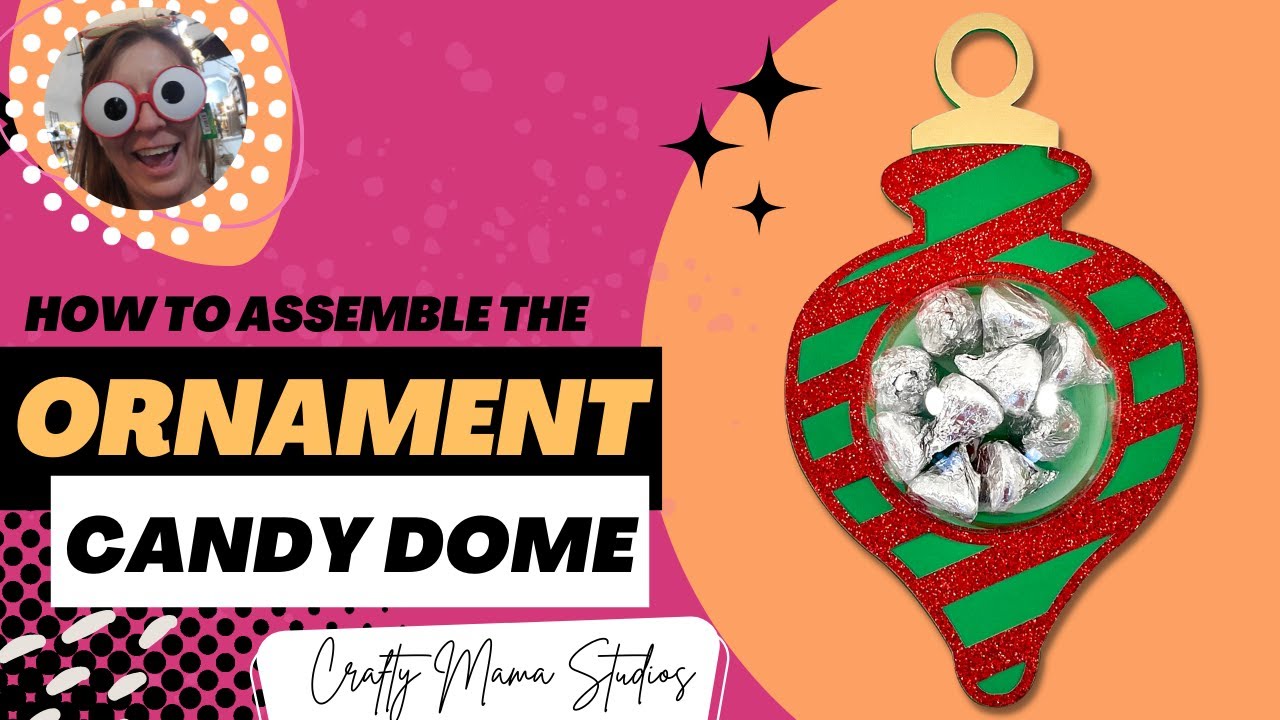 Christmas Candy Crafts, Ornament Candy Dome Holder - YouTube