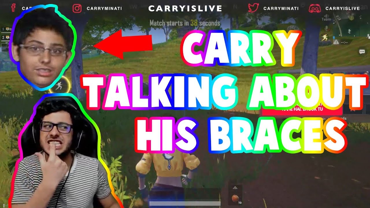 carry talking about his braces | carryislive | pubg mobile highlights ...