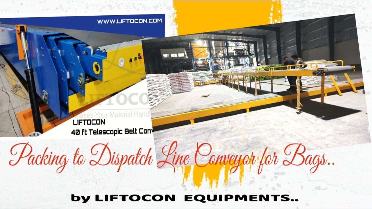 Bag Packing to Truck Loading Conveyor Line.. warehouse conveyor line by ...