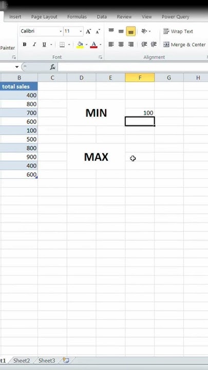 Mastering Excel's MIN and MAX functions! #ExcelTips #DataAnalysis - YouTube
