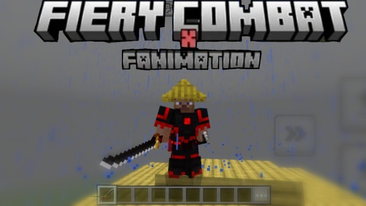 обзор мода fiery combat x fanimation на майнкрафт пе - YouTube