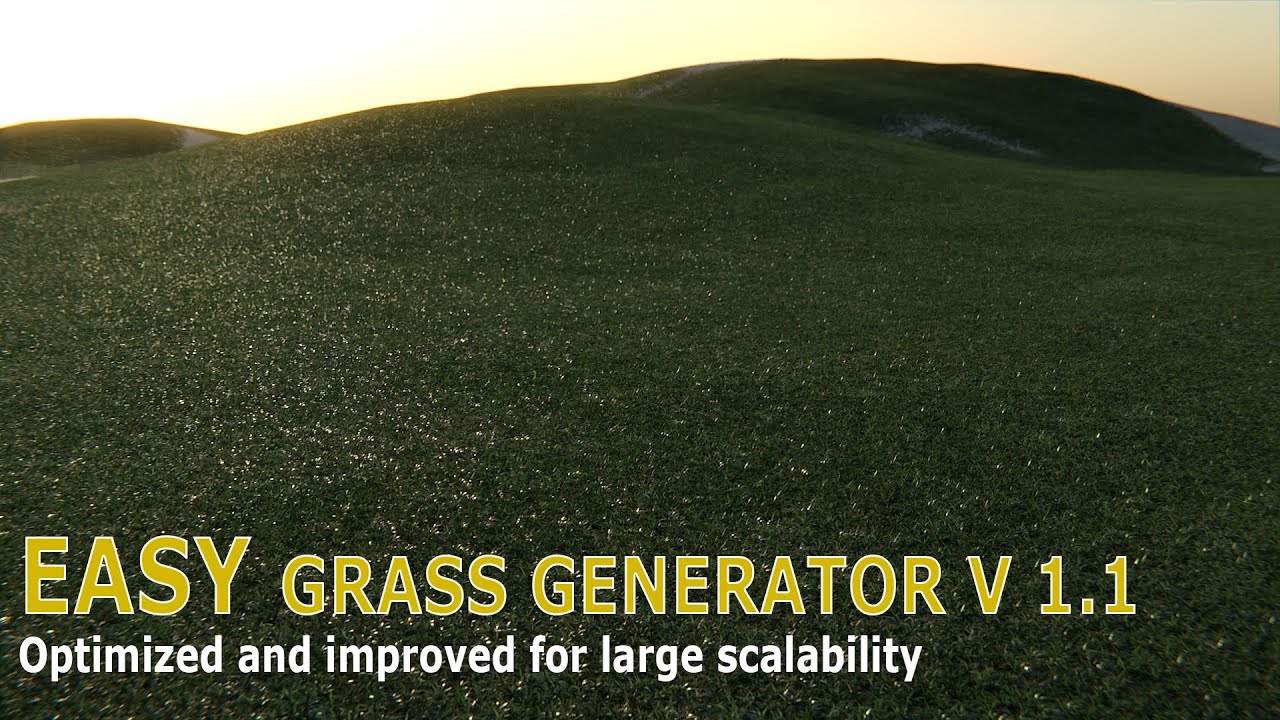EASY GRASS GENERATOR Version 1.1 Tutorial - YouTube