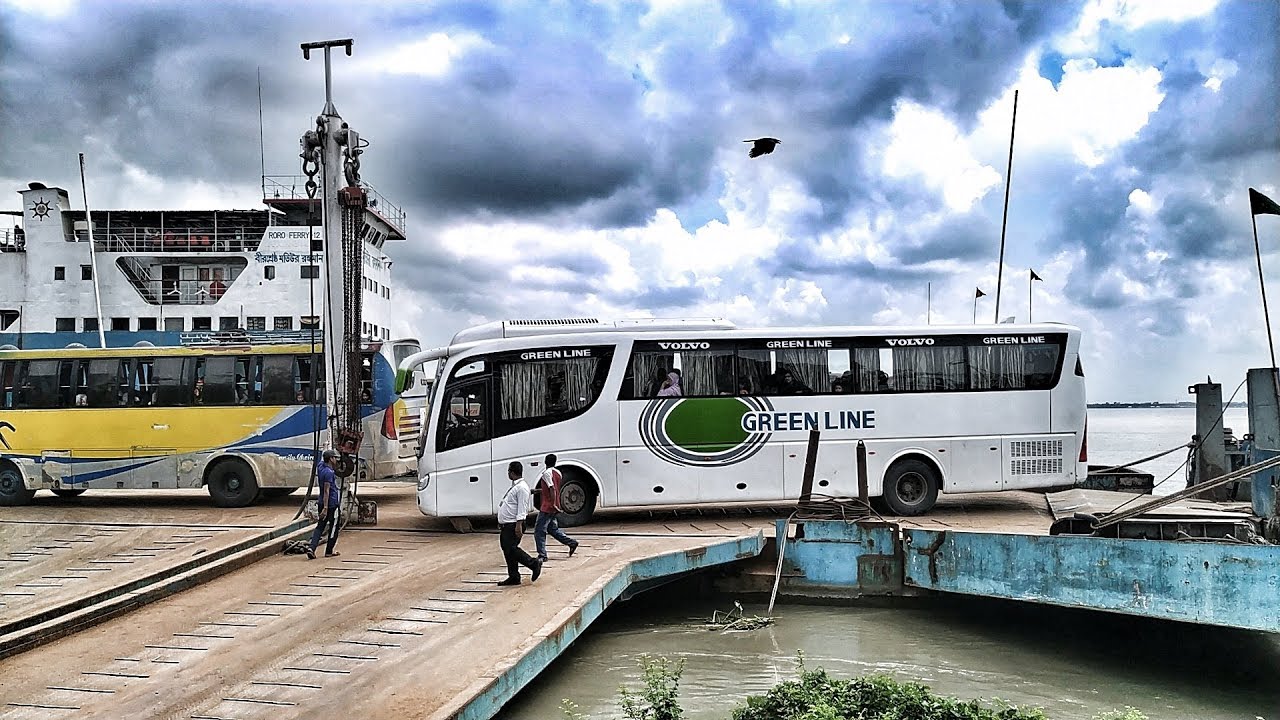 Green Line Paribahan Scania Ac Bus Interior Bus Drive In Feri Ghat ...