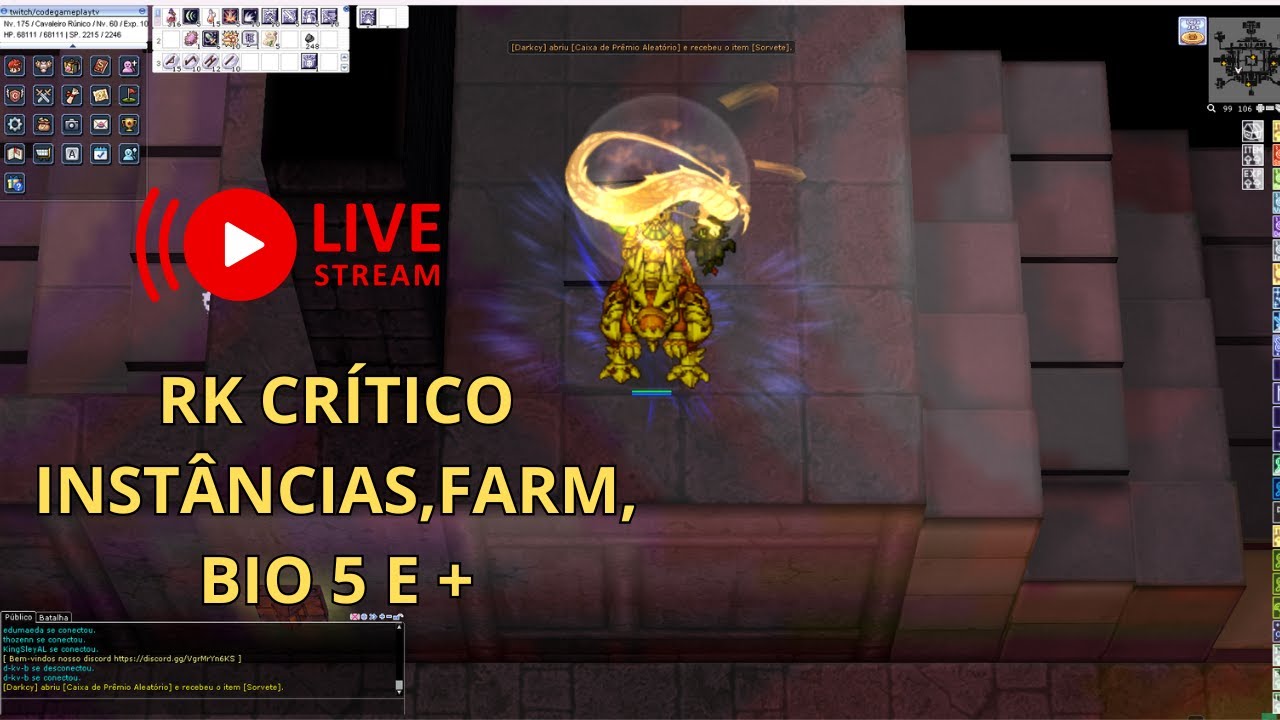 Instâncias, MVP + Farm BIO 5 - RK CRÍTICO! Novidades para o RK - Level ...