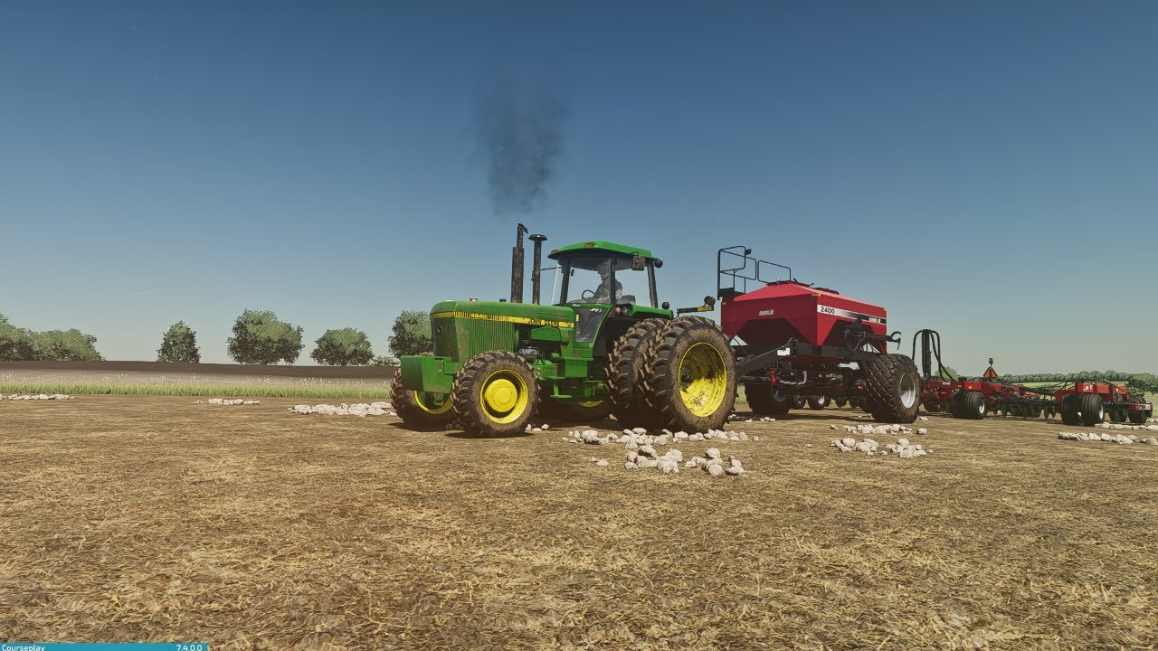 Row Crop Ready Alma Missouri FS22 Drilling Wheat - YouTube