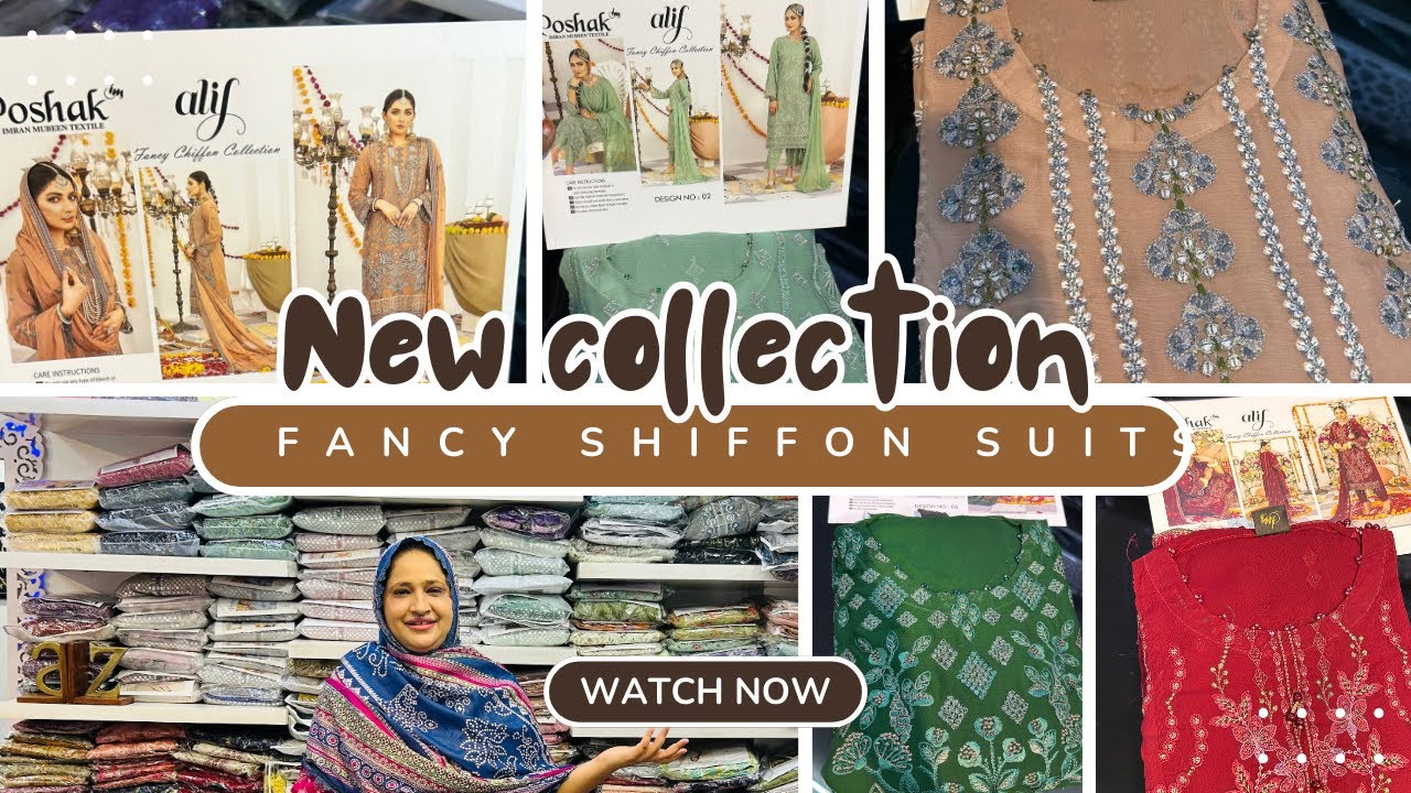 New collection fancy shiffon suits at az textiles #youtube #instagram # ...