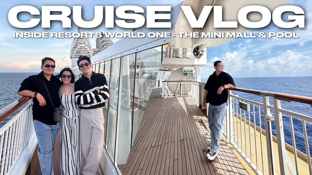 CRUISE VLOG • Inside Resorts World One - The Mini Mall & Pool | Ivan de ...
