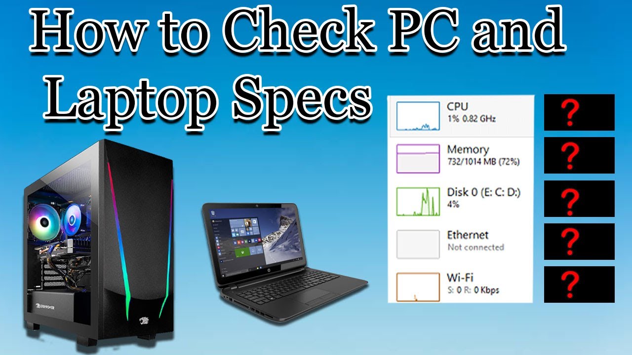 How To Check PC/LAPTOP Specs On Windows 10 - YouTube