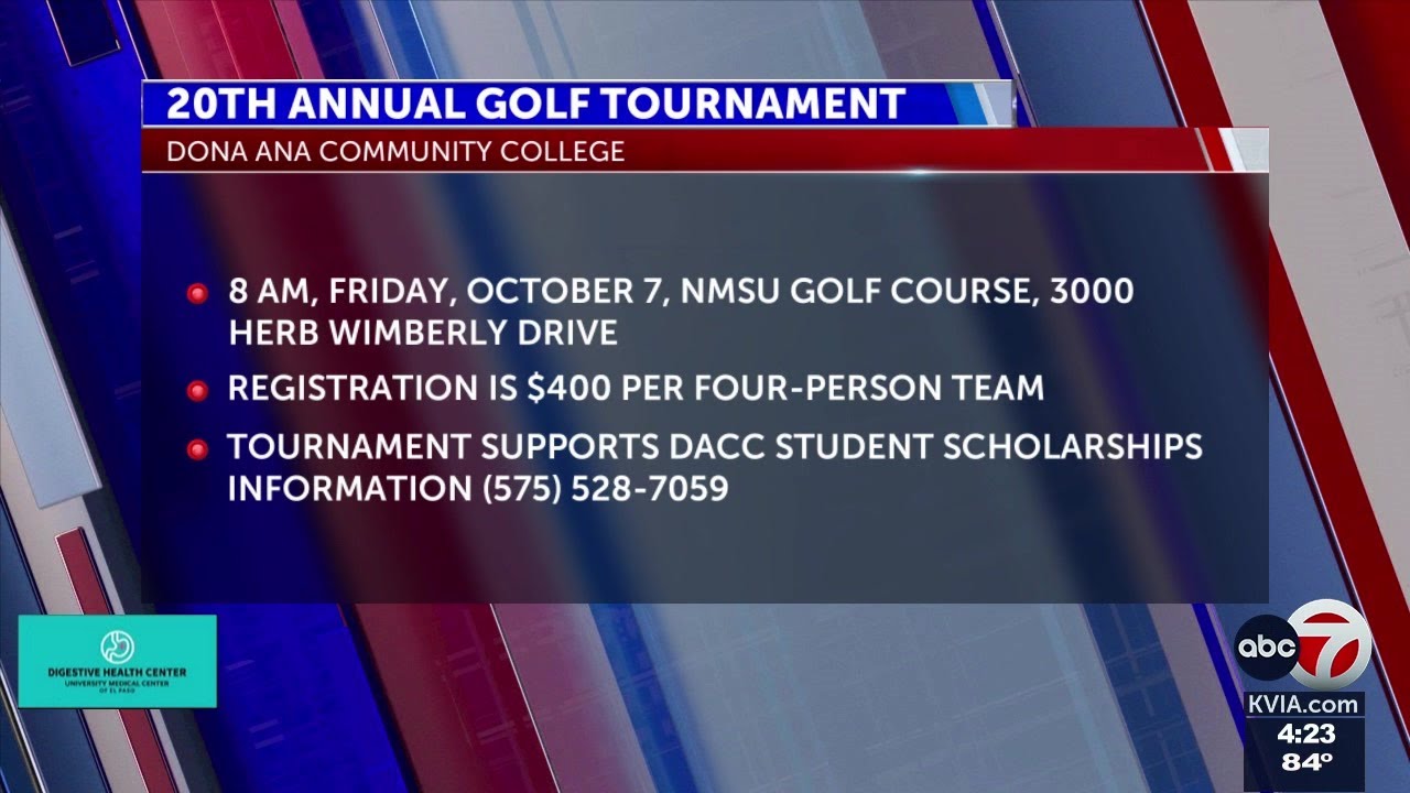ABC-7 at Four:20th annual Dona Ana Community College Golf Tournament ...