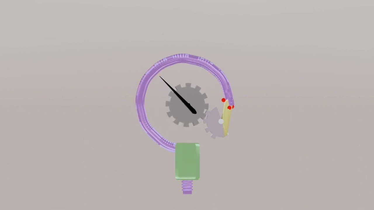 werking van manometer in 3D - YouTube
