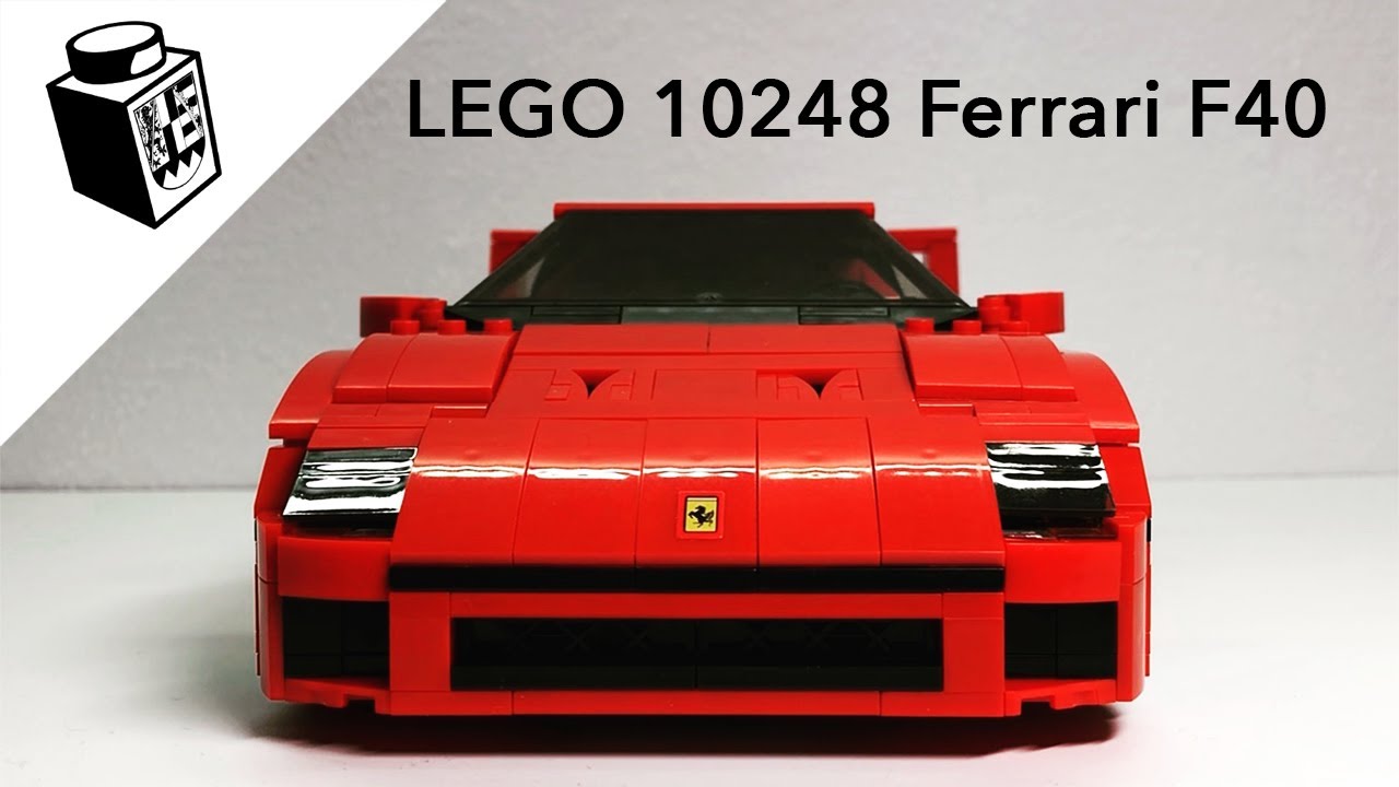 Lego Creator Expert Ferrari F40 10248 Speed Build Aufbau - YouTube