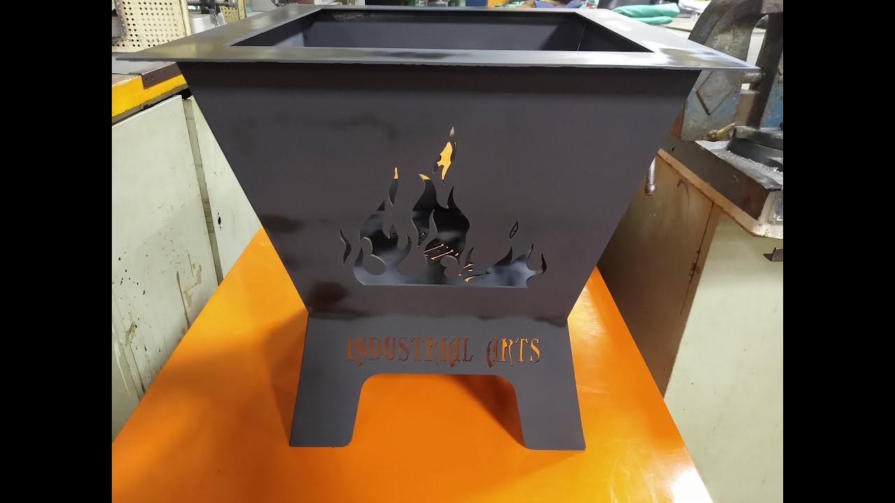 Finishing up the CNC fire pit. - YouTube