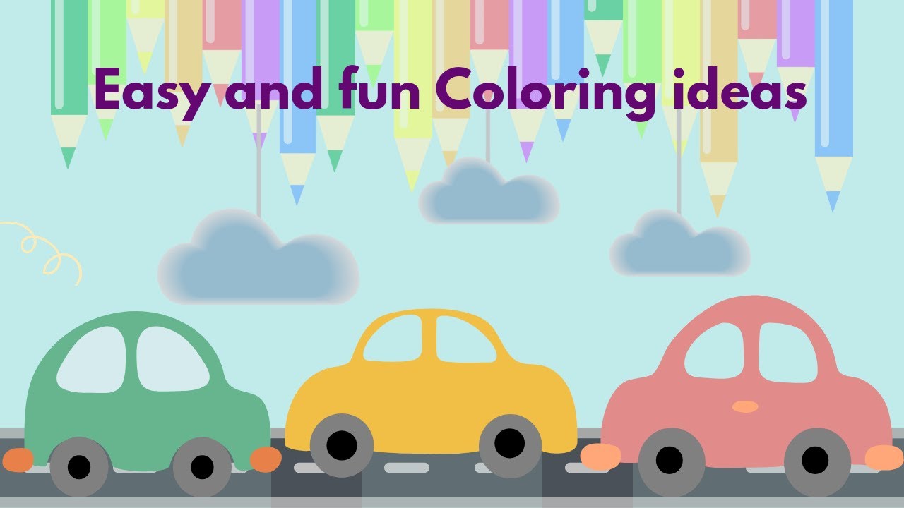 How to start Red Car Coloring Page - YouTube