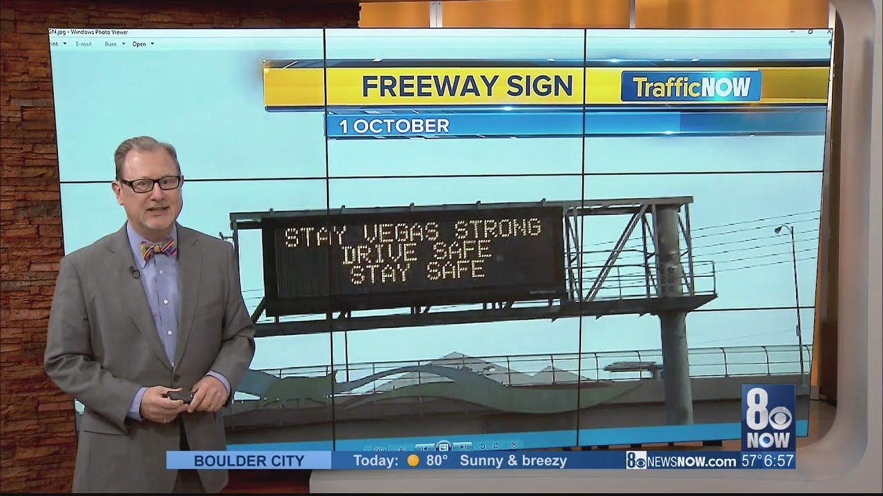 Freeway sign has "Stay Strong" message - YouTube