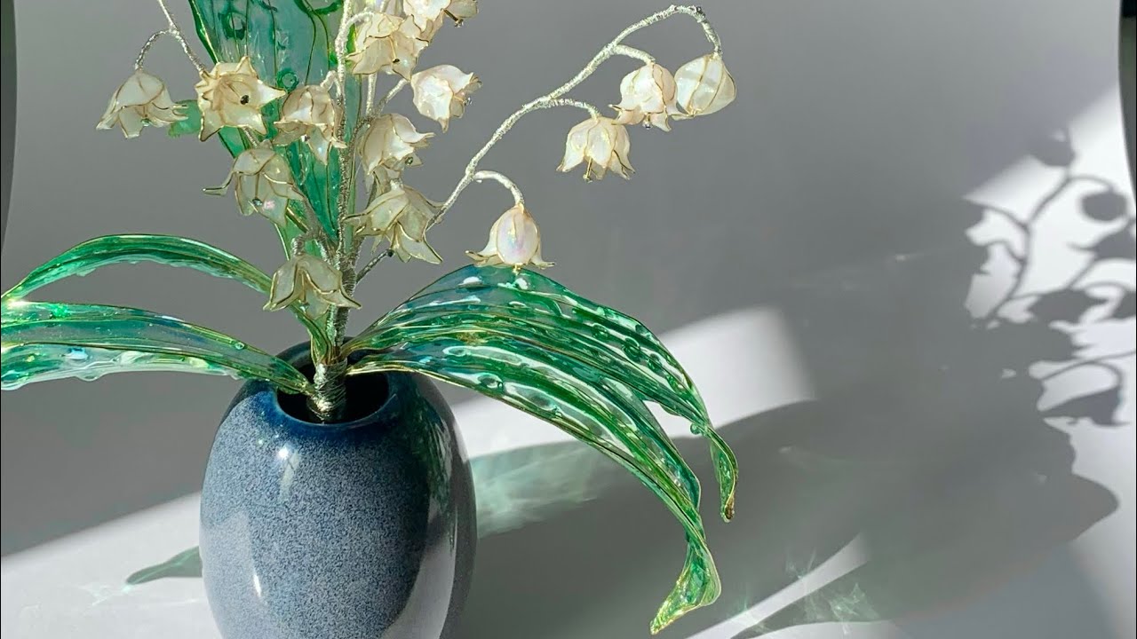 [Wire Flower/Resin Art / Dip Resin Art] How To Make Lily of the Valley ...