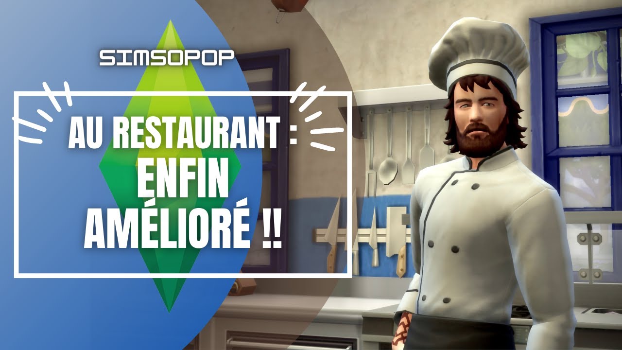 Je redécouvre le pack Au Restaurant avec le mod Carl's Dine Out ...