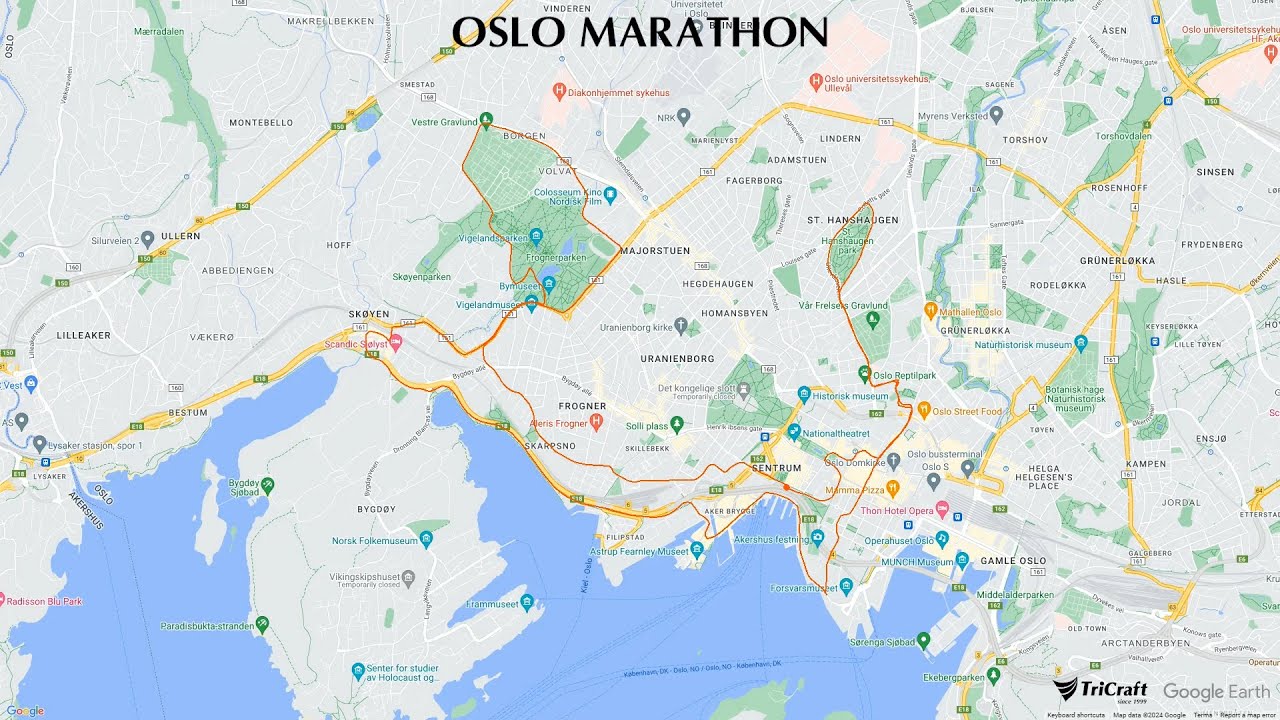 Oslo Marathon Course Map - YouTube