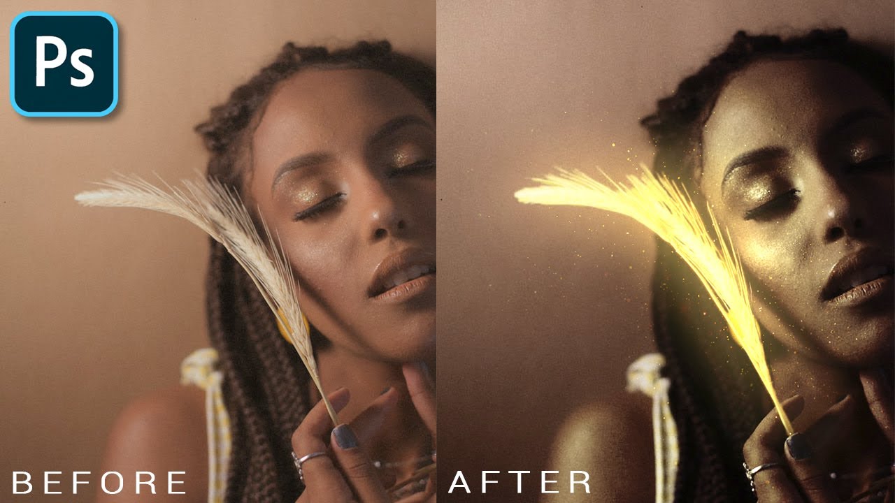 Photoshop Glowing Effect Tutorial for Beginners | #photoshop - YouTube