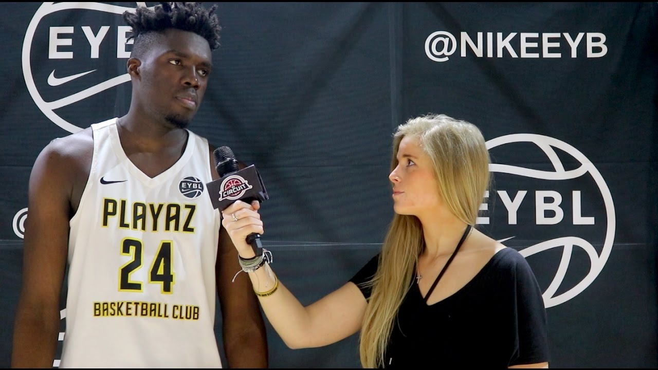 Nike EYBL Atlanta interview with Playaz Club (NJ) F Valdir Manuel - YouTube