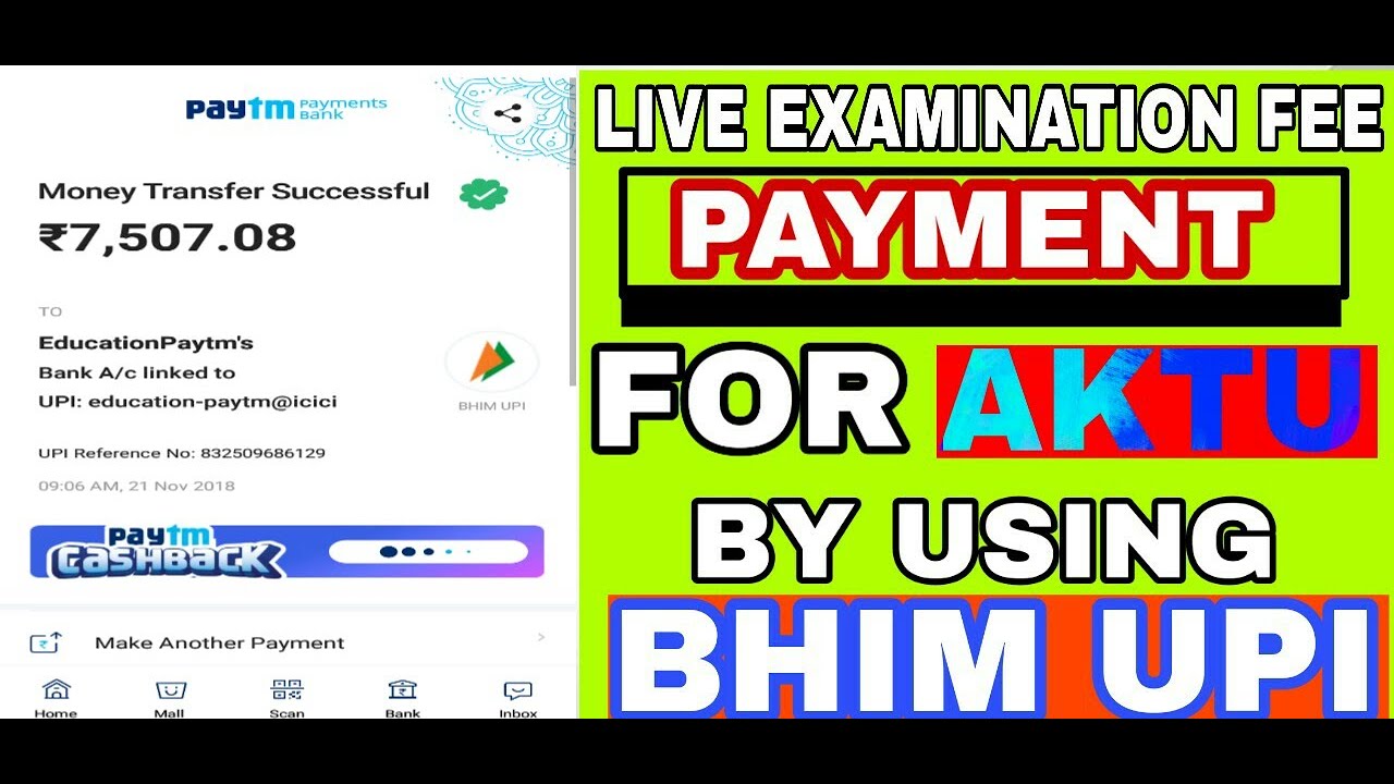 How To Pay Exam Fee Online For Aktu Live Examination Fee Payment how-to-pay-exam-fee-online-for-aktu-live-examination-fee-payment