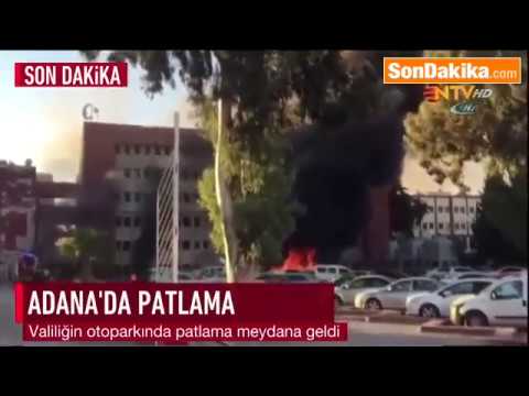 Son Dakika! Adana Valiliği Otoparkında Patlama!