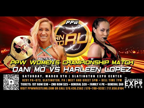 PPW: Dani Mo vs. Harleen Lopez - PPW Women's Championship | March 9 ...