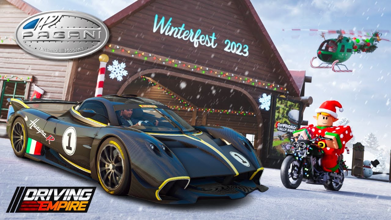 Roblox Driving Empire - 2023 Winterfest Experience! w/ Pagani Huayra R ...