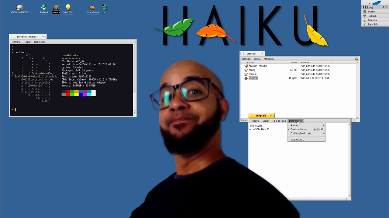Conheça o Haiku, um Sistema Operacional escrito em C++ - YouTube