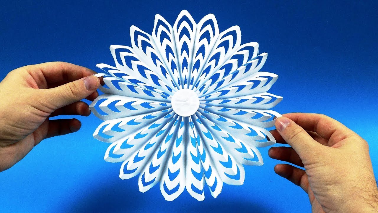 3D Paper Snowflake Tutorial YouTube 3d-paper-snowflake-tutorial-youtube