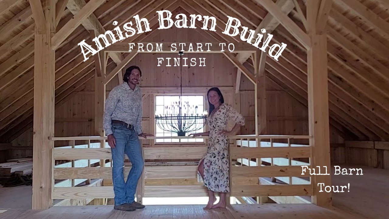 DIY Amish Barn Build & Tour - YouTube