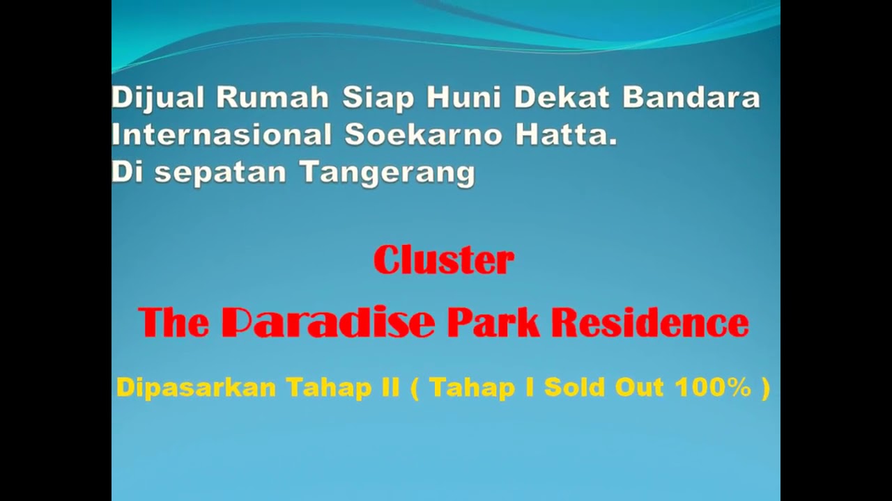 The paradise park residence @sarakan Sepatan Tangerang - YouTube