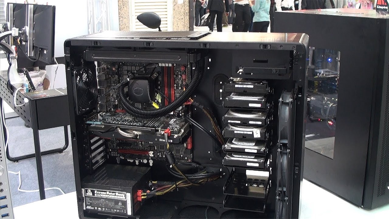 Computex 2014: Lian Li mit neuem EATX-PC-Gehäuse PC-V1000L - YouTube