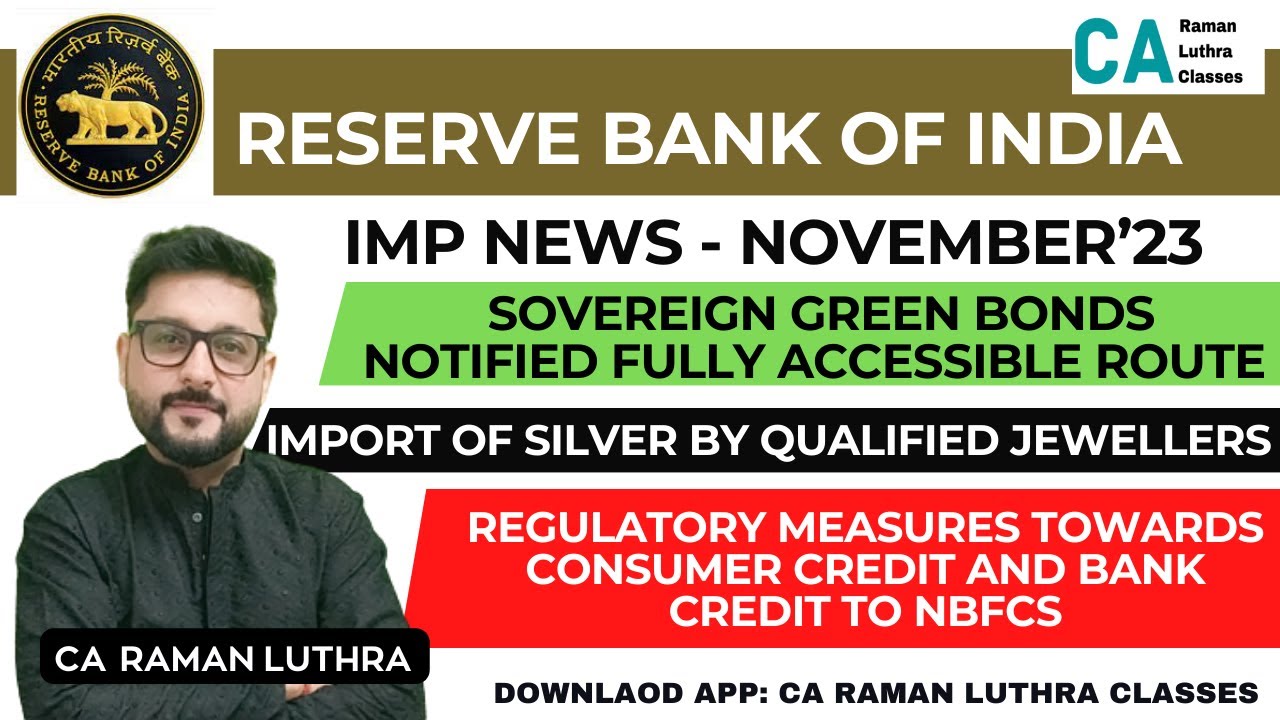 RBI - Circulars and Notification | NOVEMBER 2023 | SEBI, NaBFID, EXIM ...