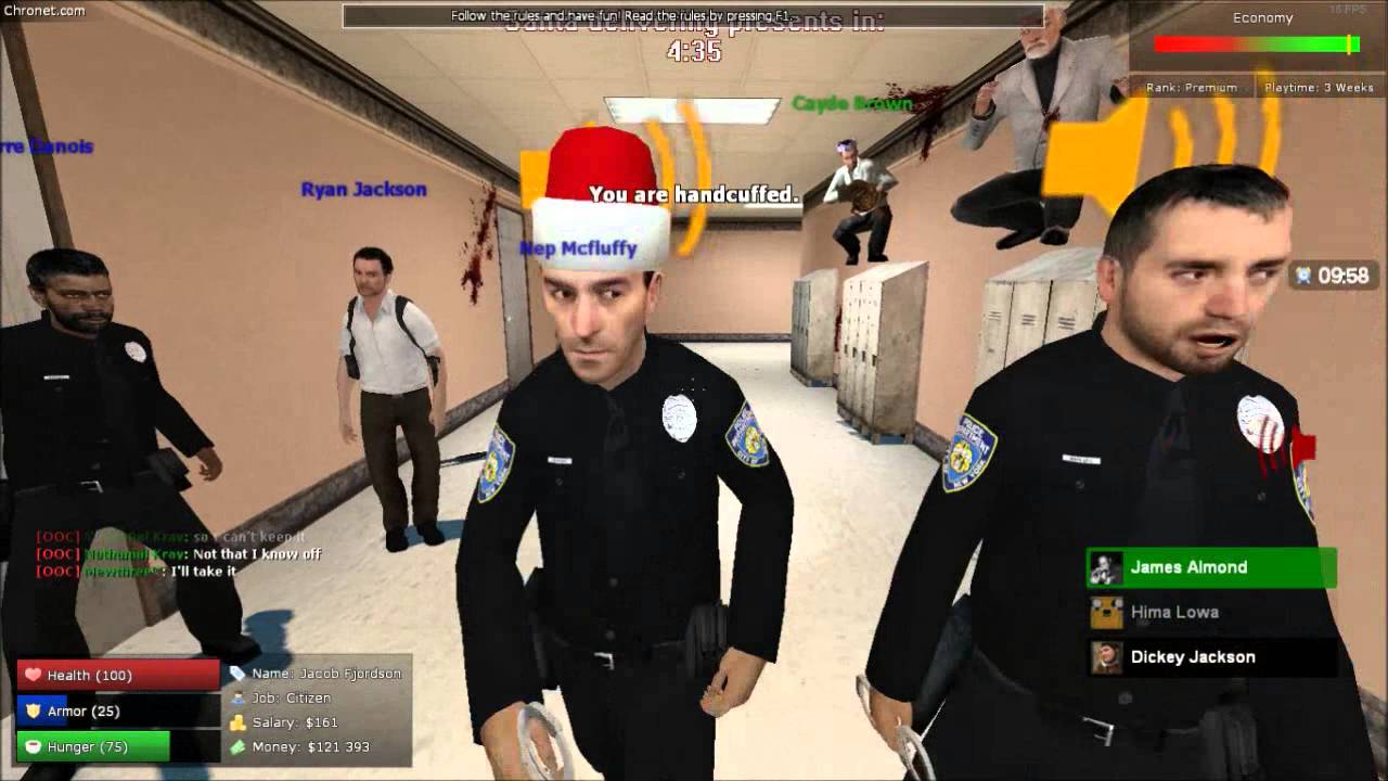 GMOD Chronet Stabbing The Cops Mayne - YouTube