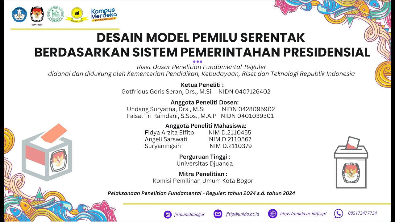 Desain Model Pemilu Serentak Berdasarkan Sistem Pemerintahan ...