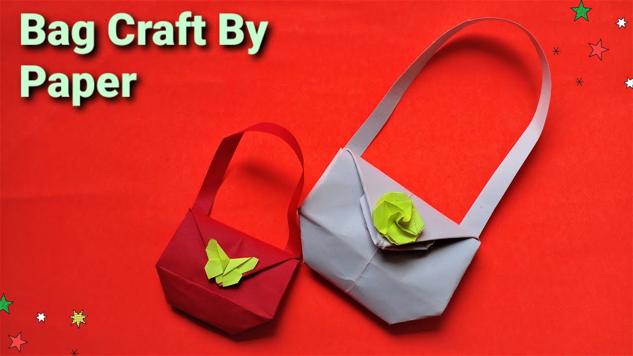 Origami Bag Craft By Paper | Easy Craft | shubham's origami - YouTube