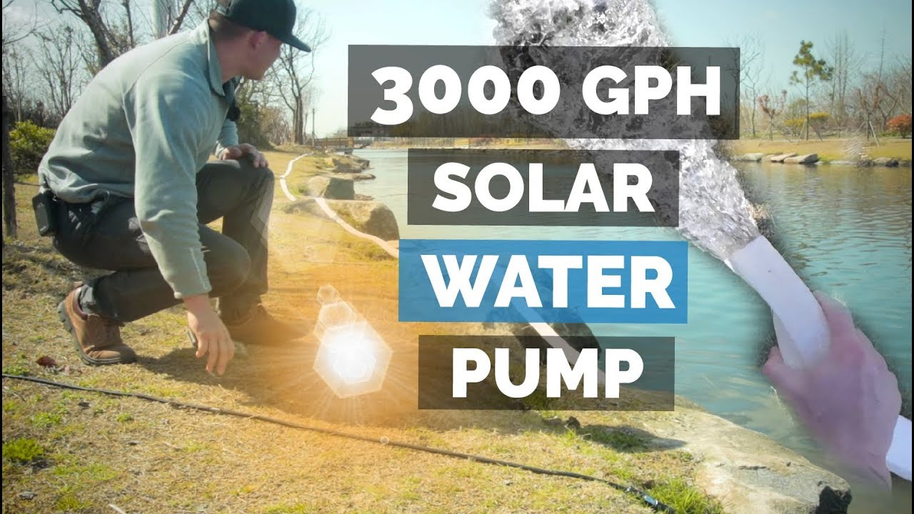 Solar Water Pumping 3000 Gallons Per Hour - YouTube
