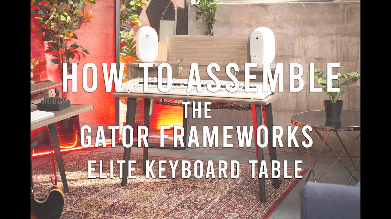 Gator Frameworks Elite Keyboard Table Assembly - YouTube